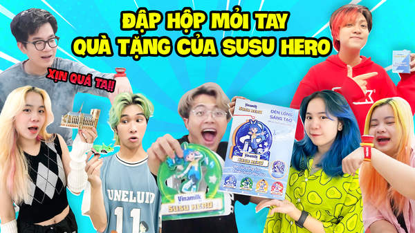Vinamilk SuSu Hero - Vlog 5: Hero Team thử thách săn quà đập hộp cực ...